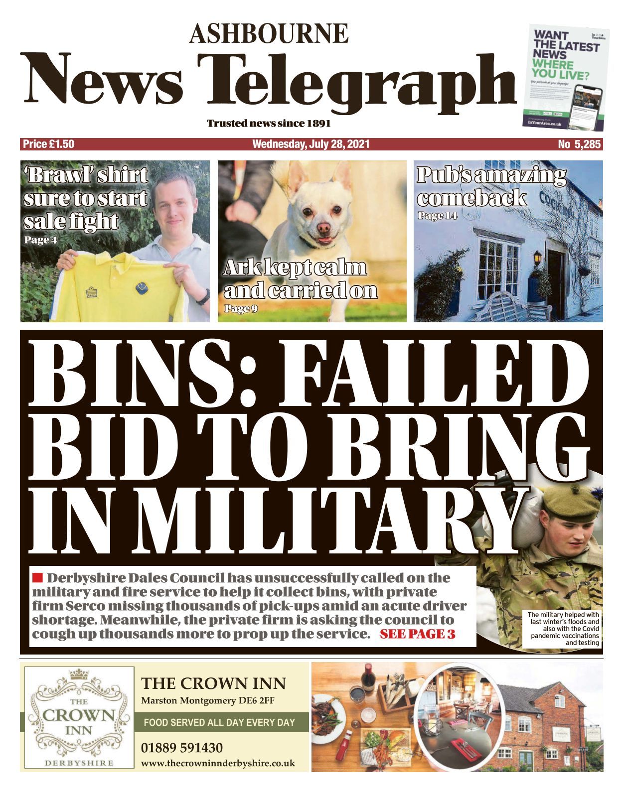 Ashbourne News Telegraph - 2021-07-28