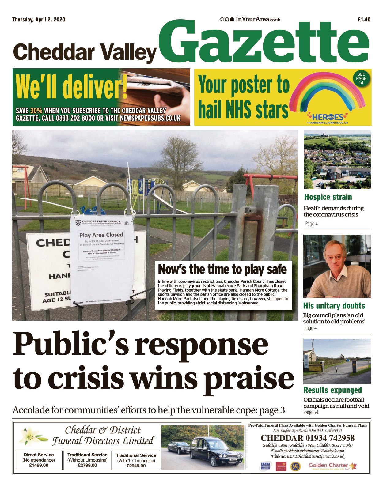 Cheddar Valley Gazette - 2020-04-02