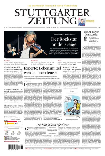 Stuttgarter Zeitung - 2022-08-26
