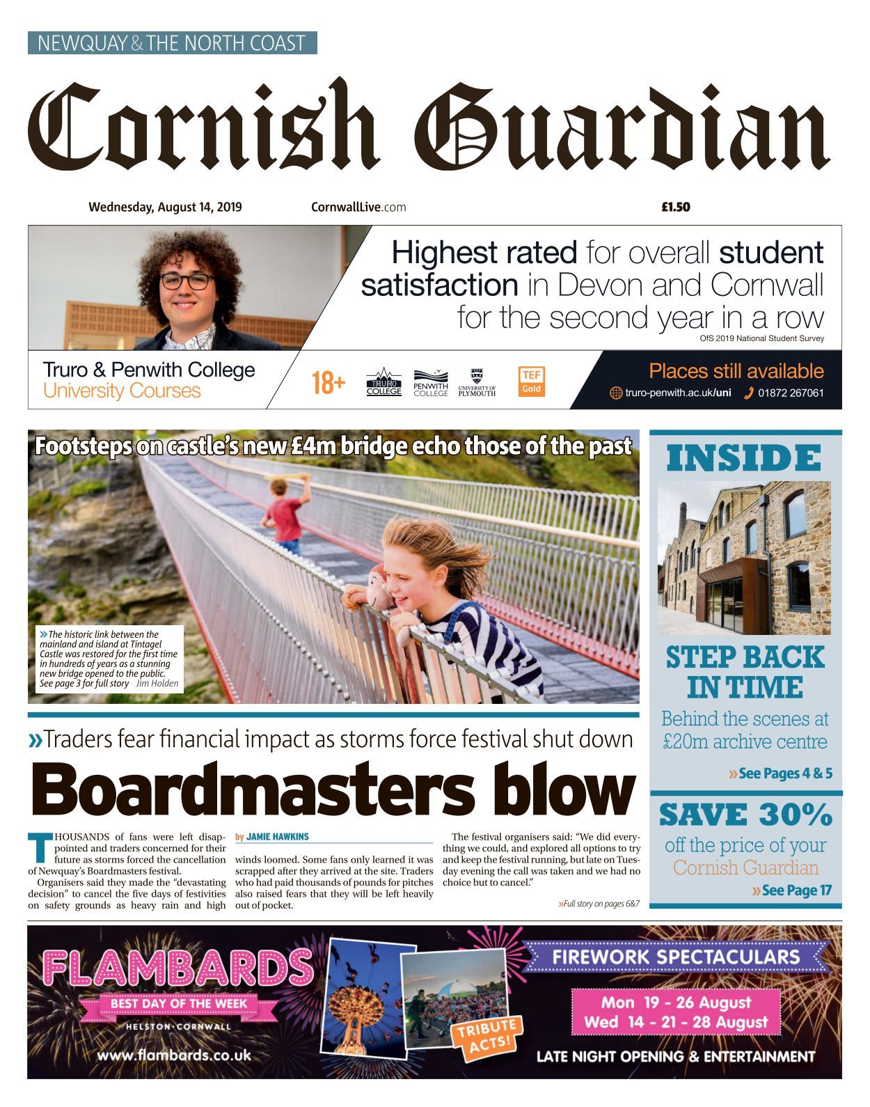 Cornish Guardian Newquay - 2019-08-14