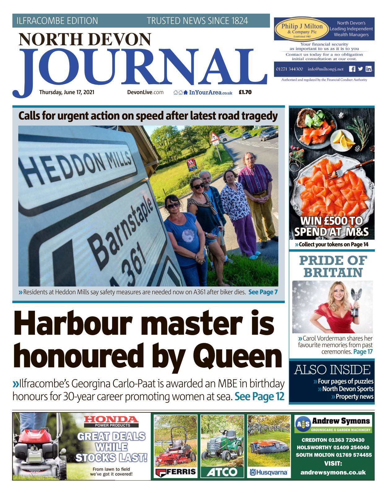 North Devon Journal Ilfracombe - 2021-06-17