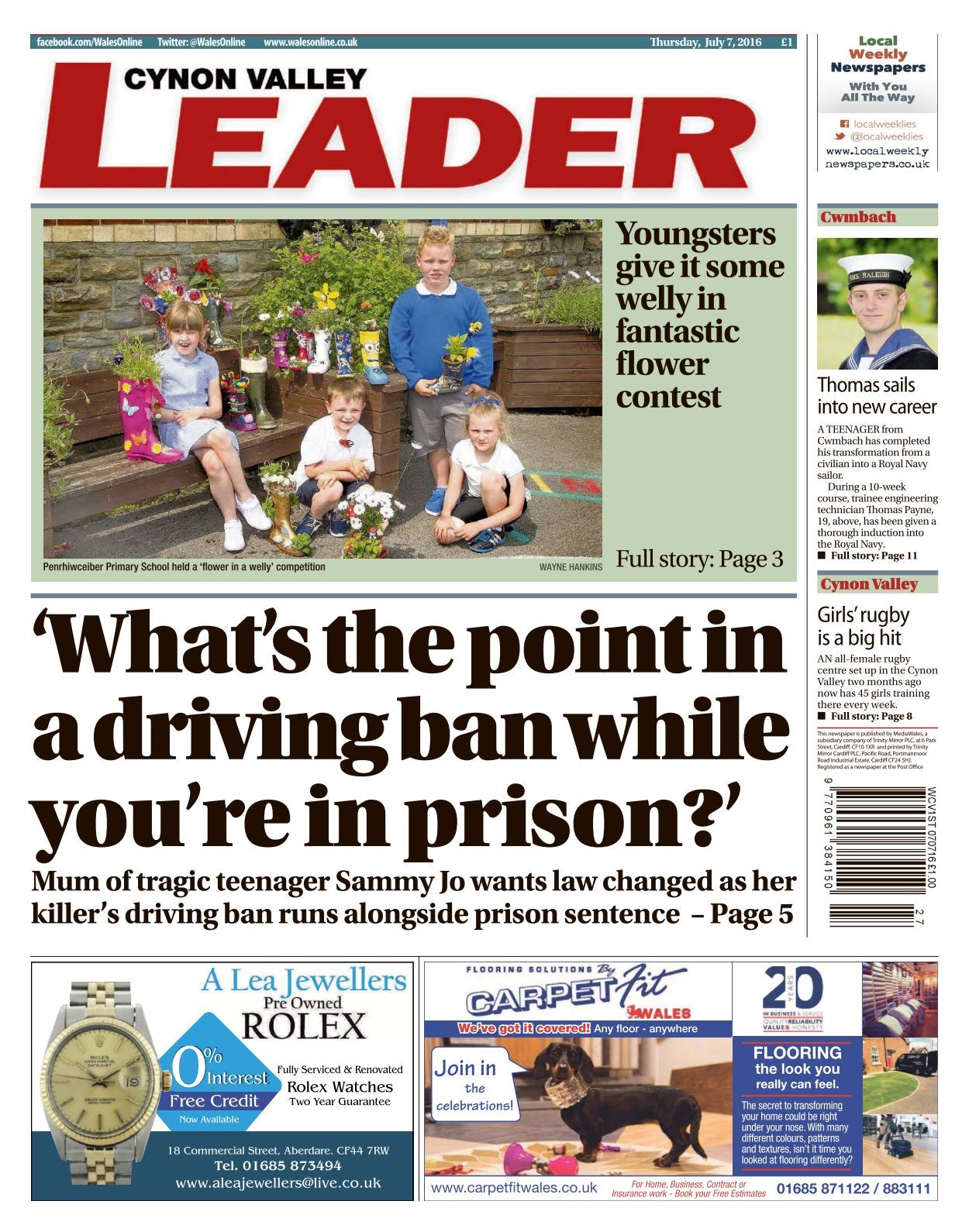 Cynon Valley Leader - 2016-07-07