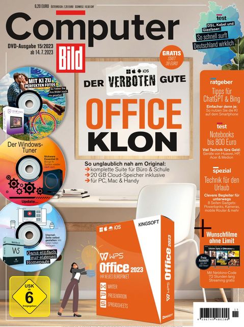 Computer BILD DVD - Ausgabe 15/2023