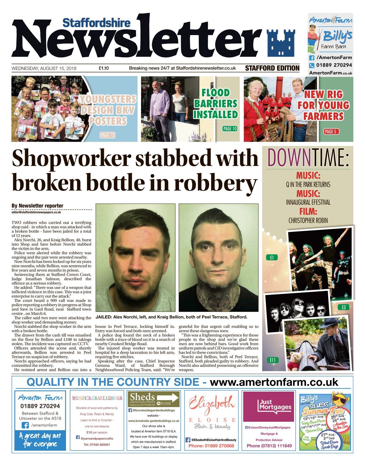 Staffordshire Newsletter - 2018-08-15