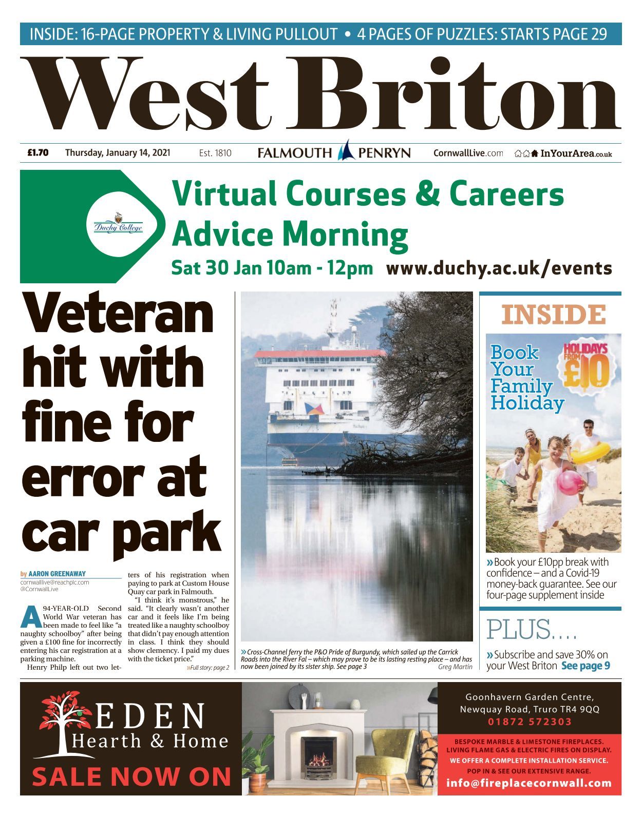 West Briton Falmouth - 2021-01-14