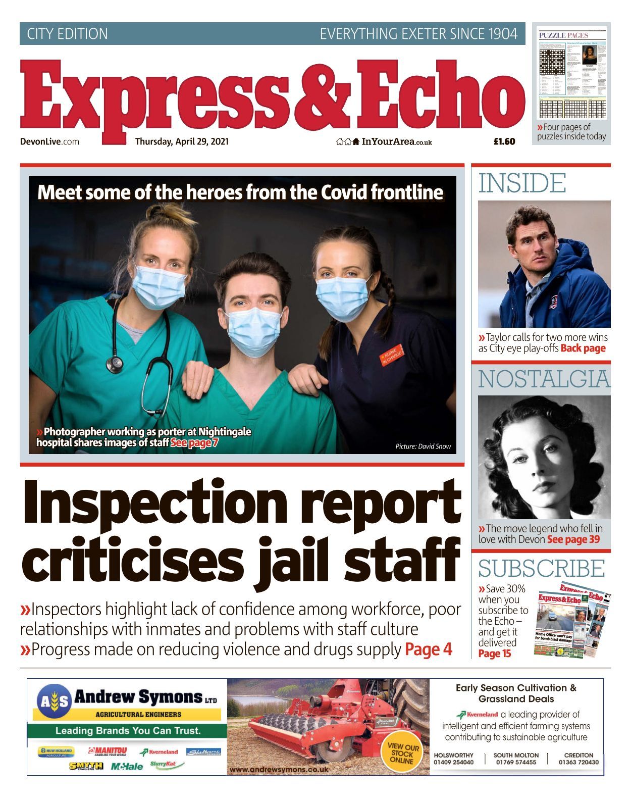 Exeter Express And Echo - 2021-04-29