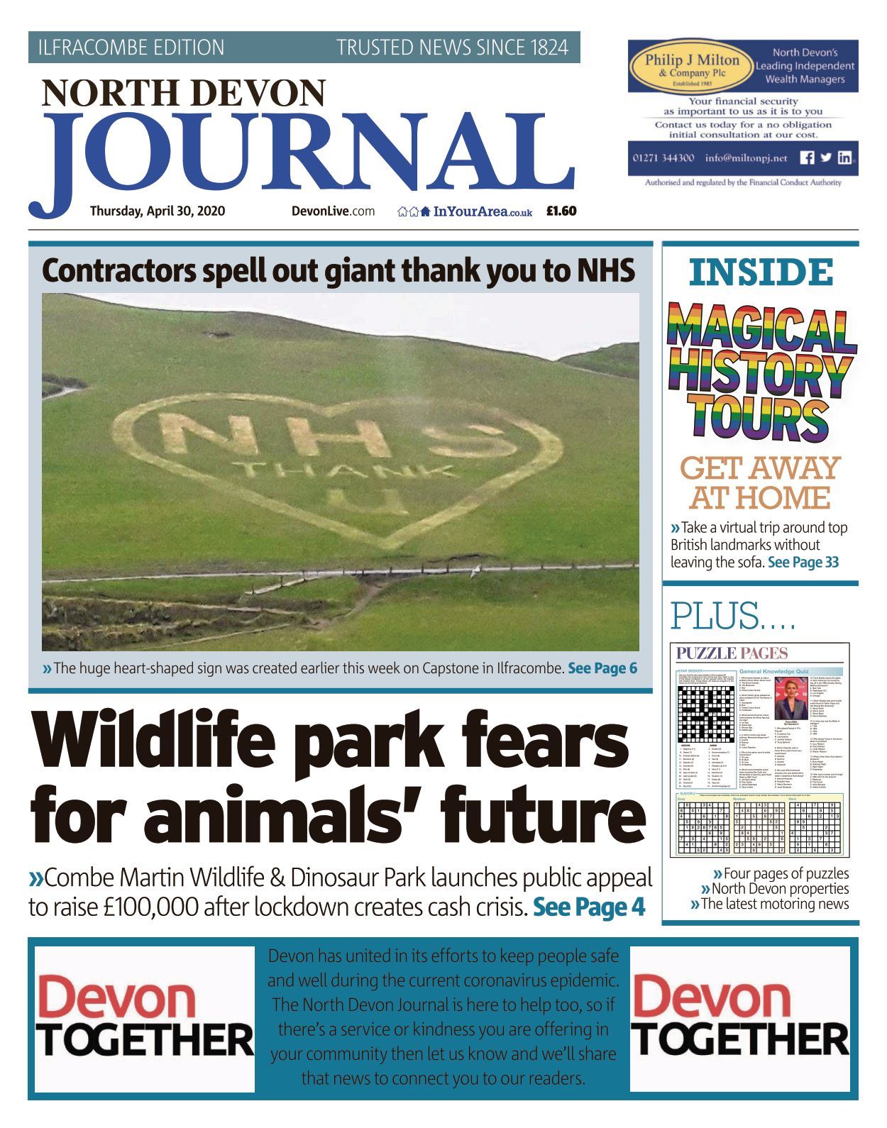 North Devon Journal Ilfracombe - 2020-04-30