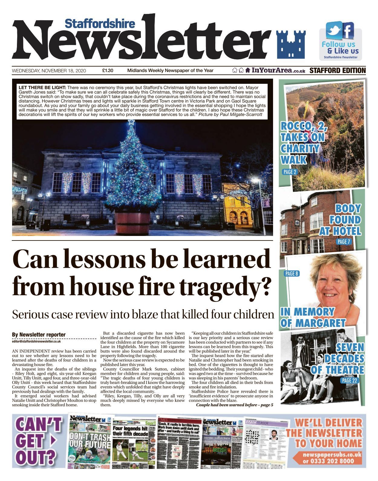 Staffordshire Newsletter - 2020-11-18