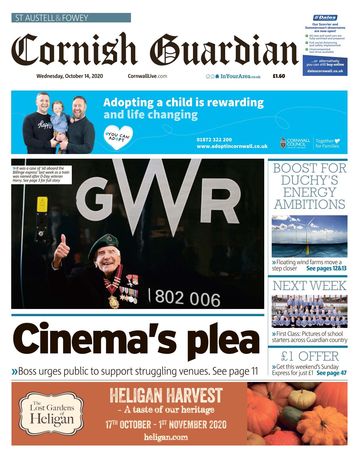 Cornish Guardian St Austell - 2020-10-14