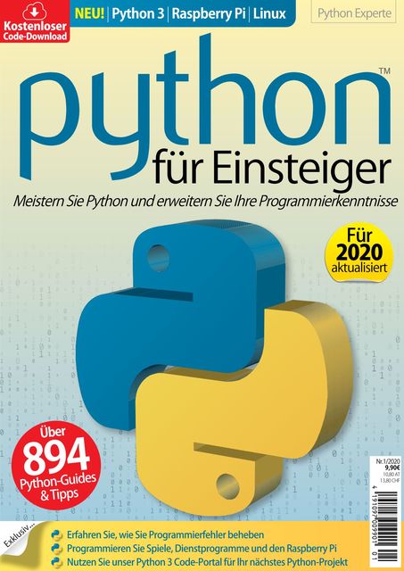 Python für Einsteiger - Ausgabe 01/2020