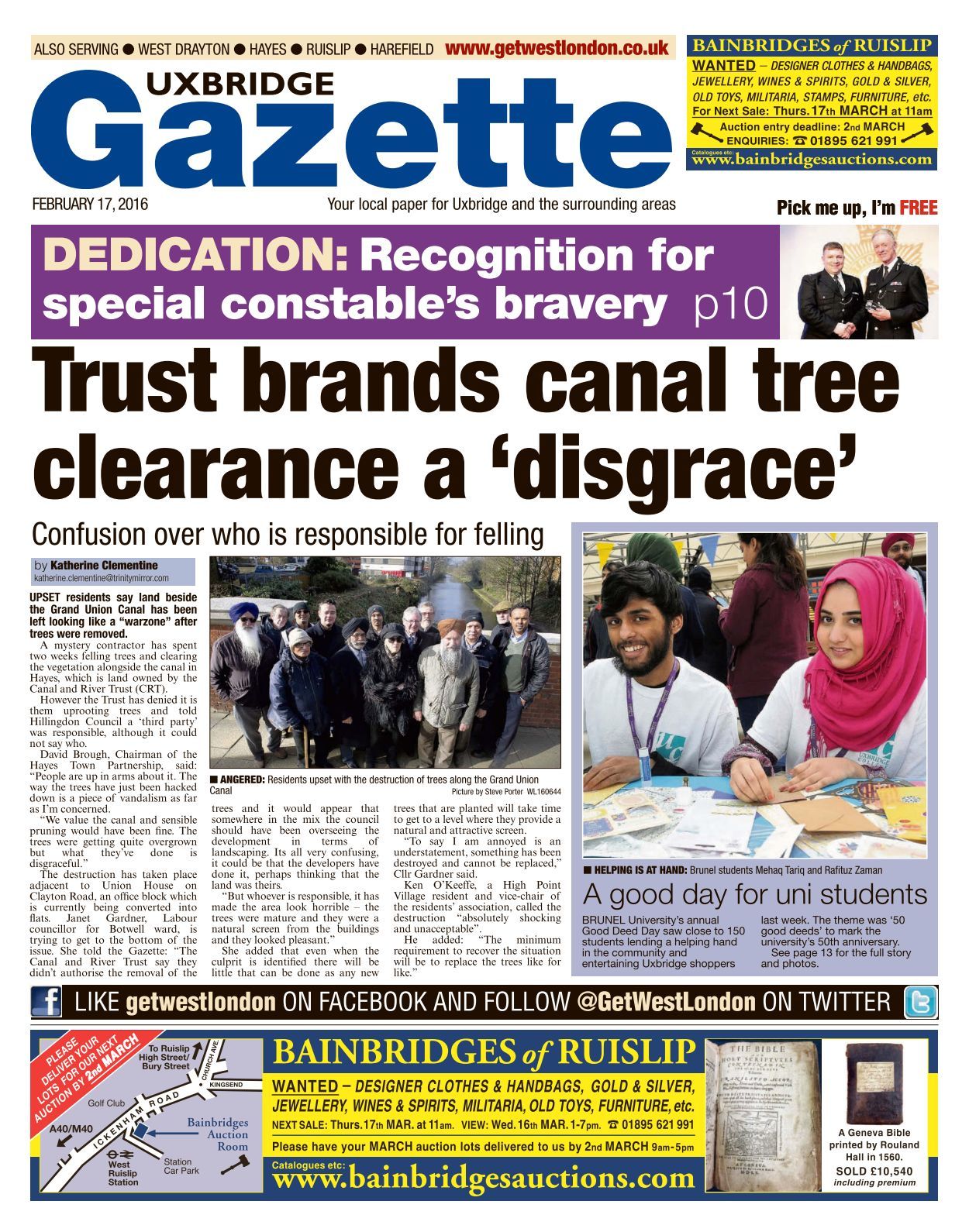 Uxbridge Gazette - 2016-02-17