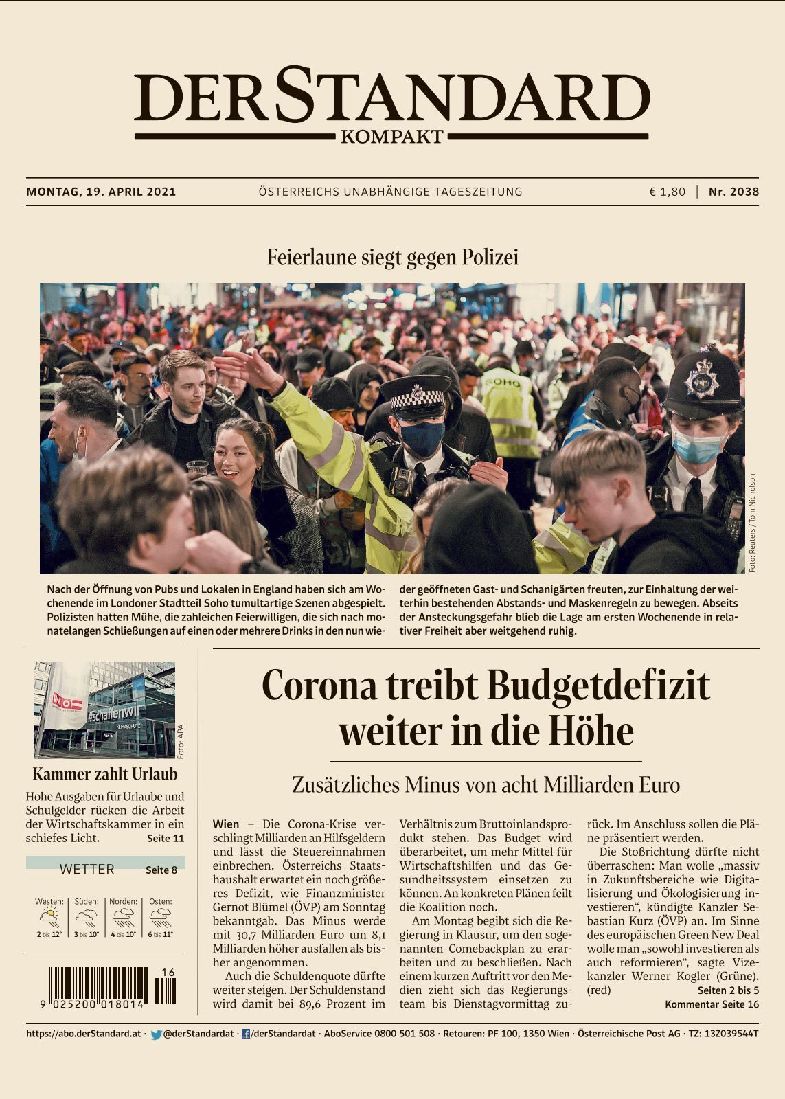 DER STANDARD Kompakt - 2021-04-19