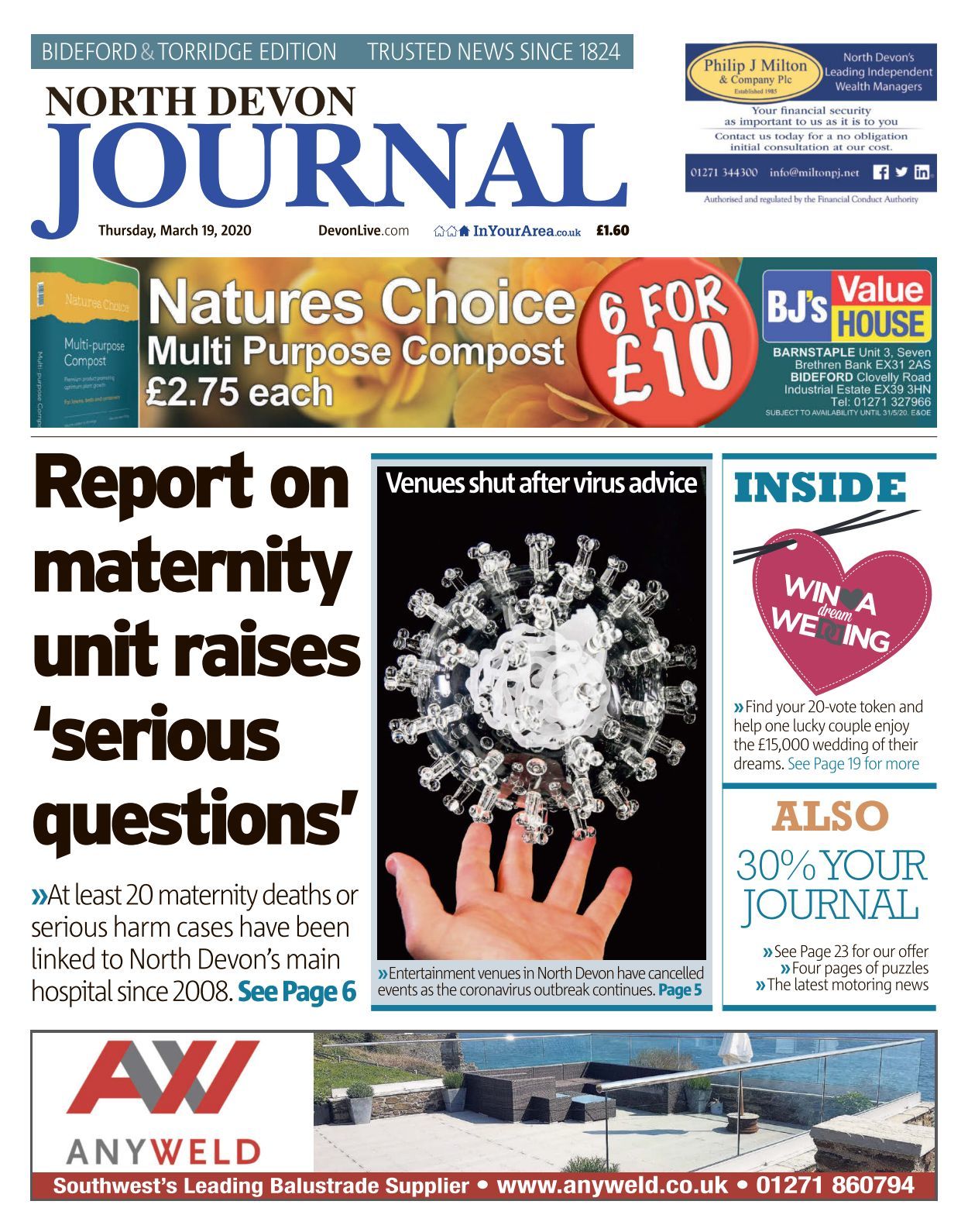 North Devon Journal Bideford - 2020-03-19