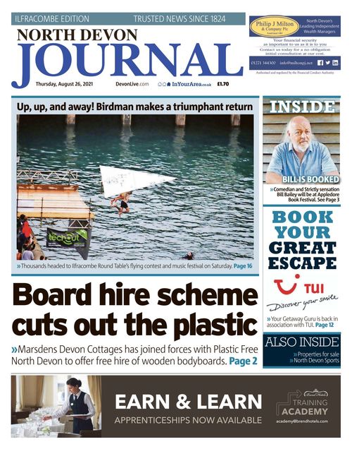 North Devon Journal Ilfracombe - 2021-08-26