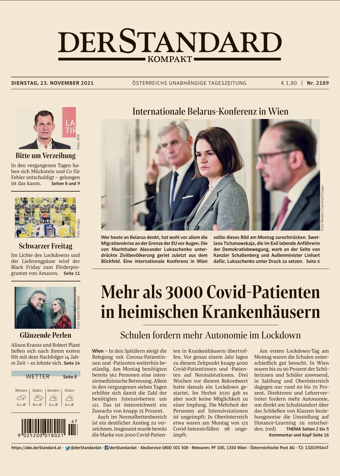 DER STANDARD Kompakt - 2021-11-23