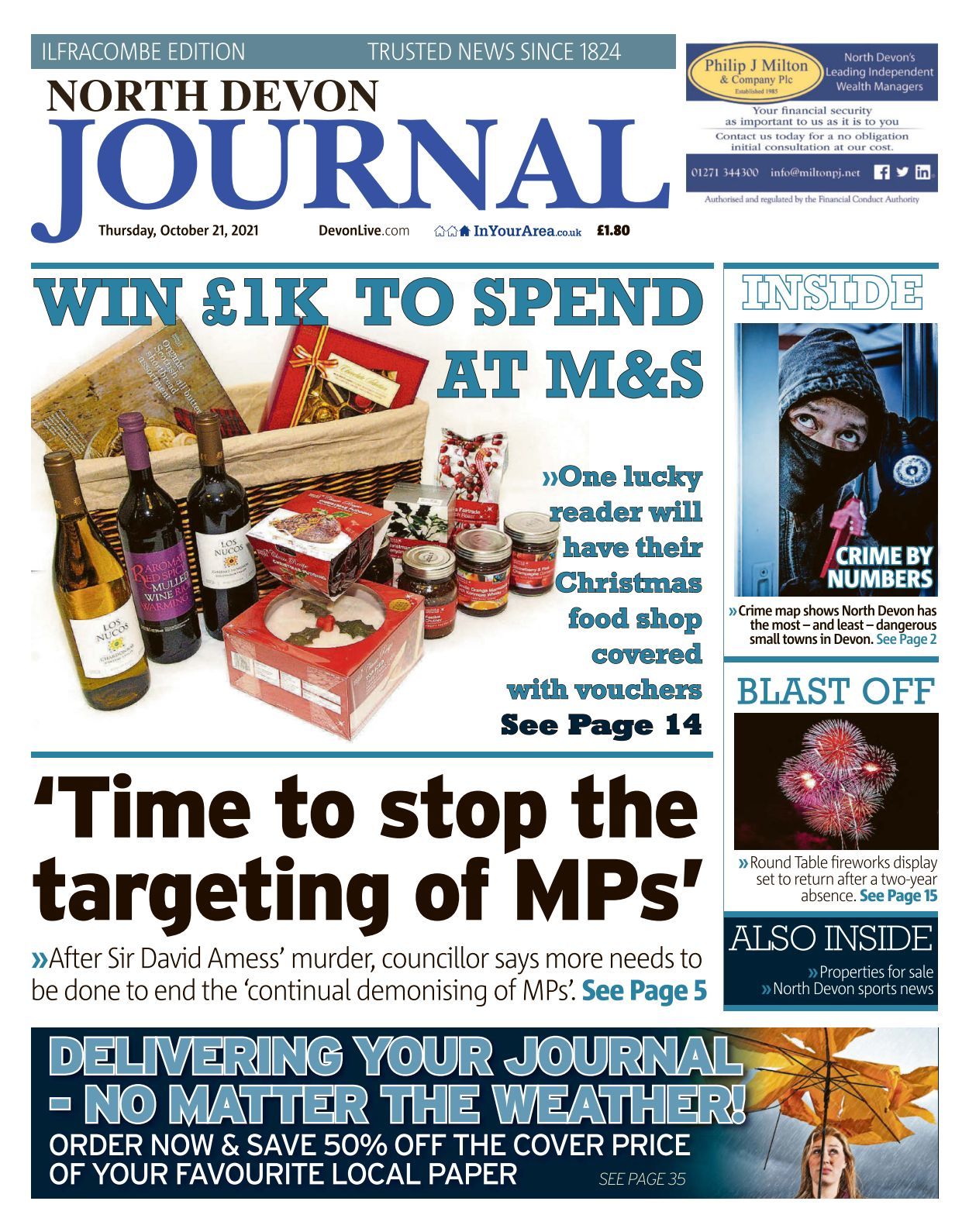 North Devon Journal Ilfracombe - 2021-10-21