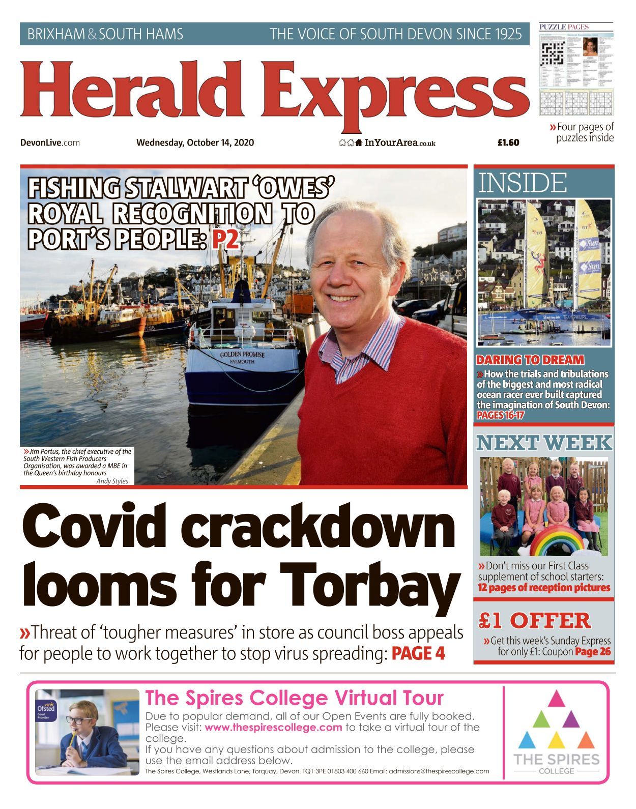 Herald Express Brixham - 2020-10-14