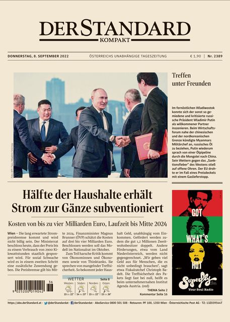 DER STANDARD Kompakt - 2022-09-08