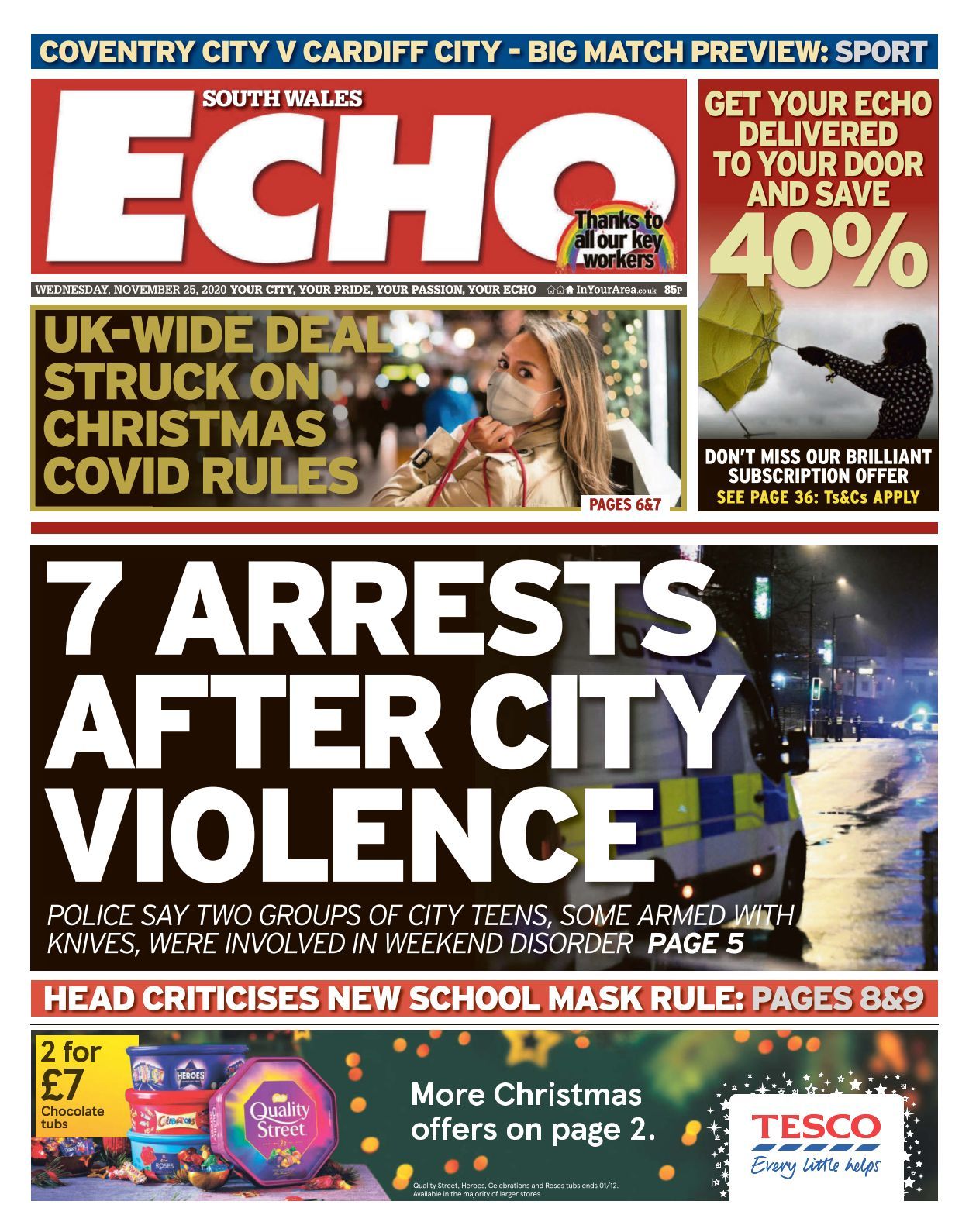 South Wales Echo - 2020-11-25
