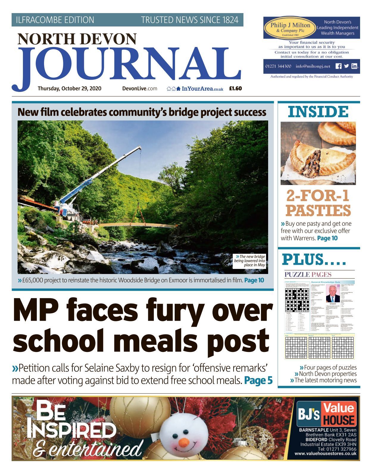 North Devon Journal Ilfracombe - 2020-10-29