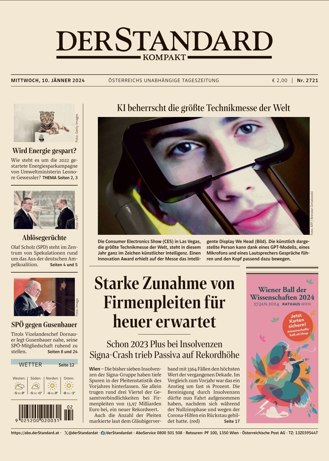 DER STANDARD Kompakt - 2024-01-10