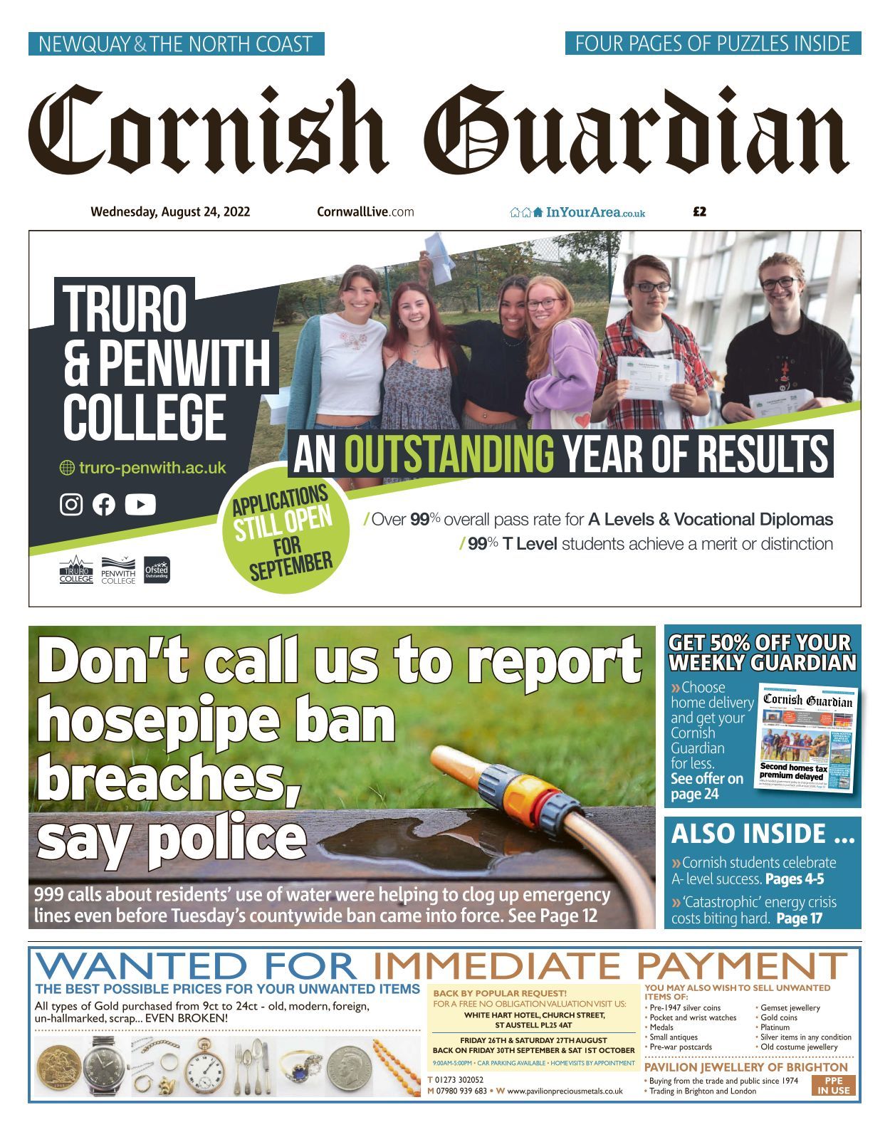 Cornish Guardian Newquay - 2022-08-24