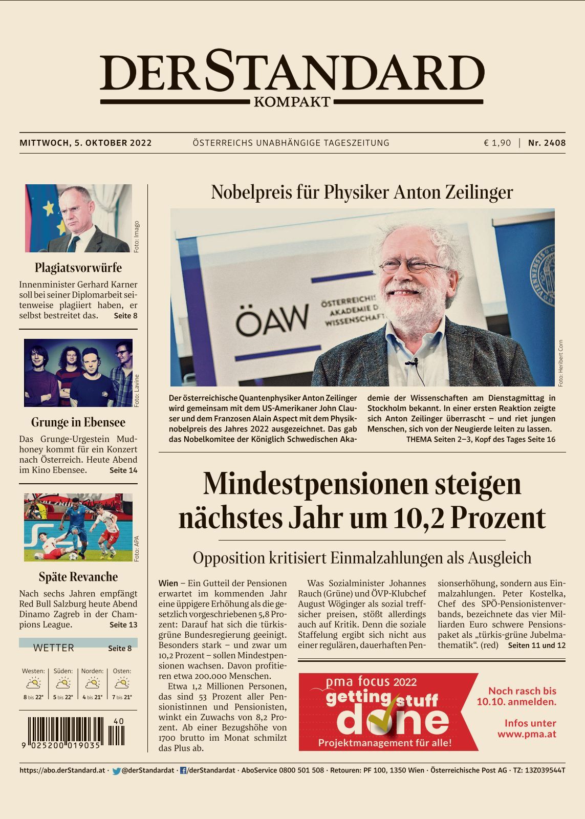 DER STANDARD Kompakt - 2022-10-05