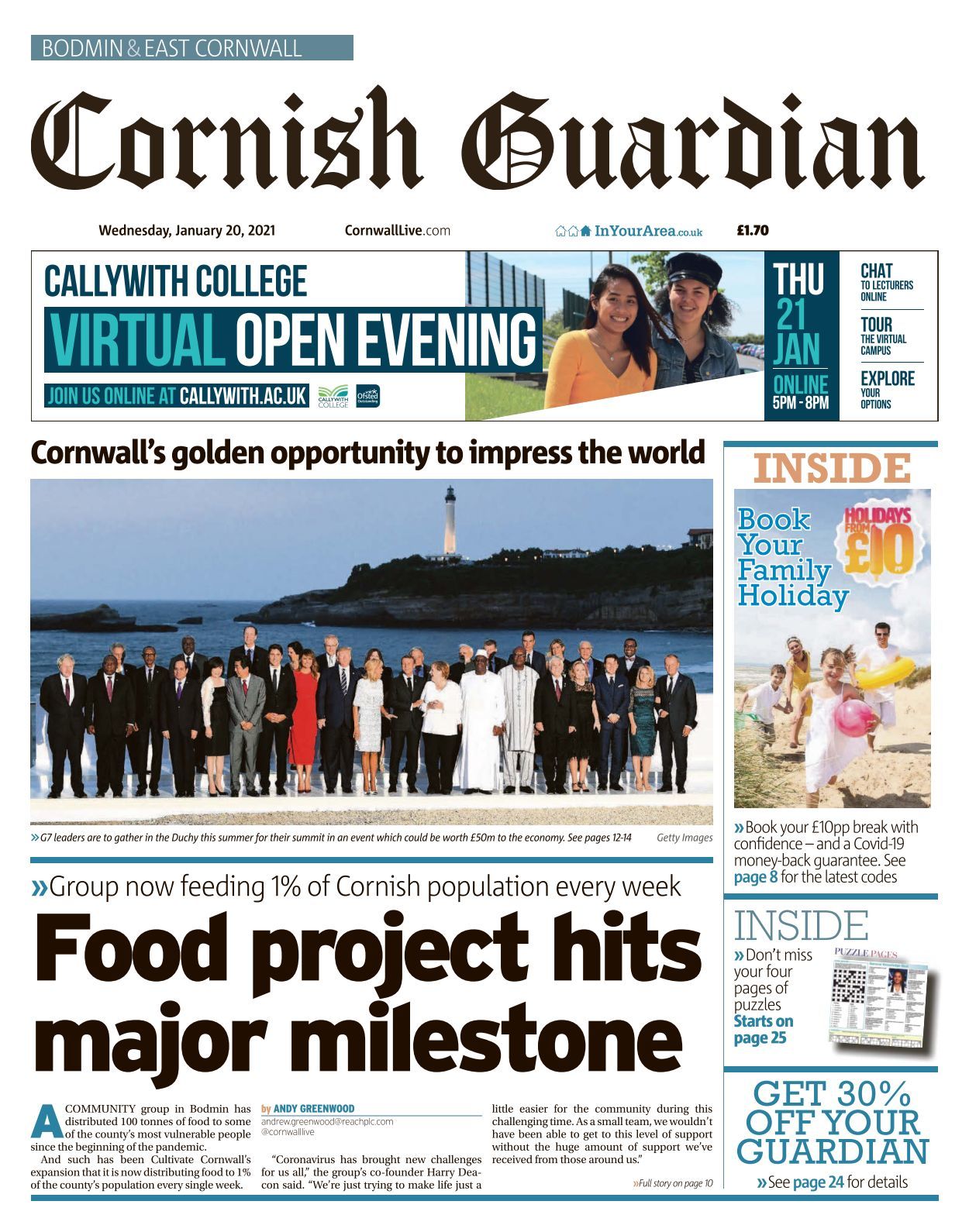 Cornish Guardian Bodmin - 2021-01-20