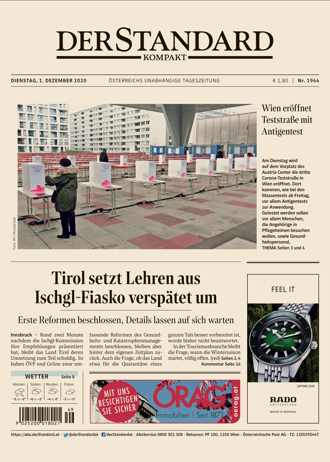 DER STANDARD Kompakt - 2020-12-01