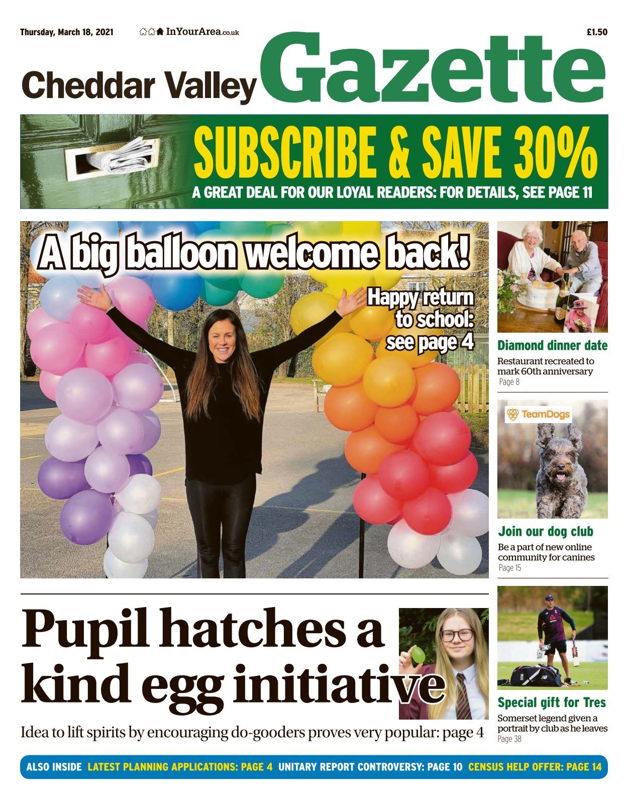 Cheddar Valley Gazette - 2021-03-18