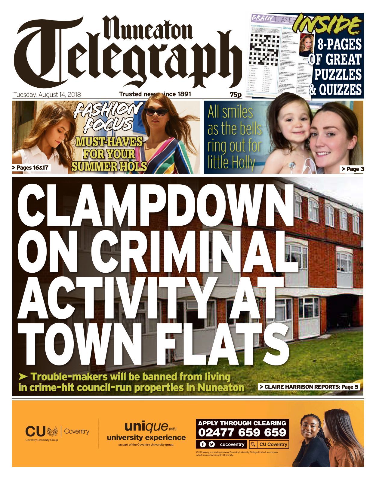 Nuneaton Telegraph - 2018-08-14