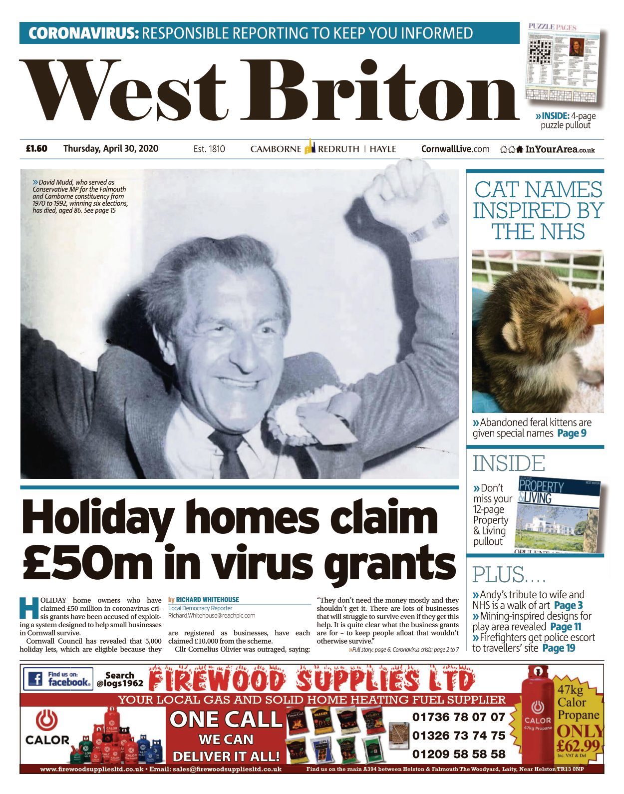 West Briton Redruth - 2020-04-30