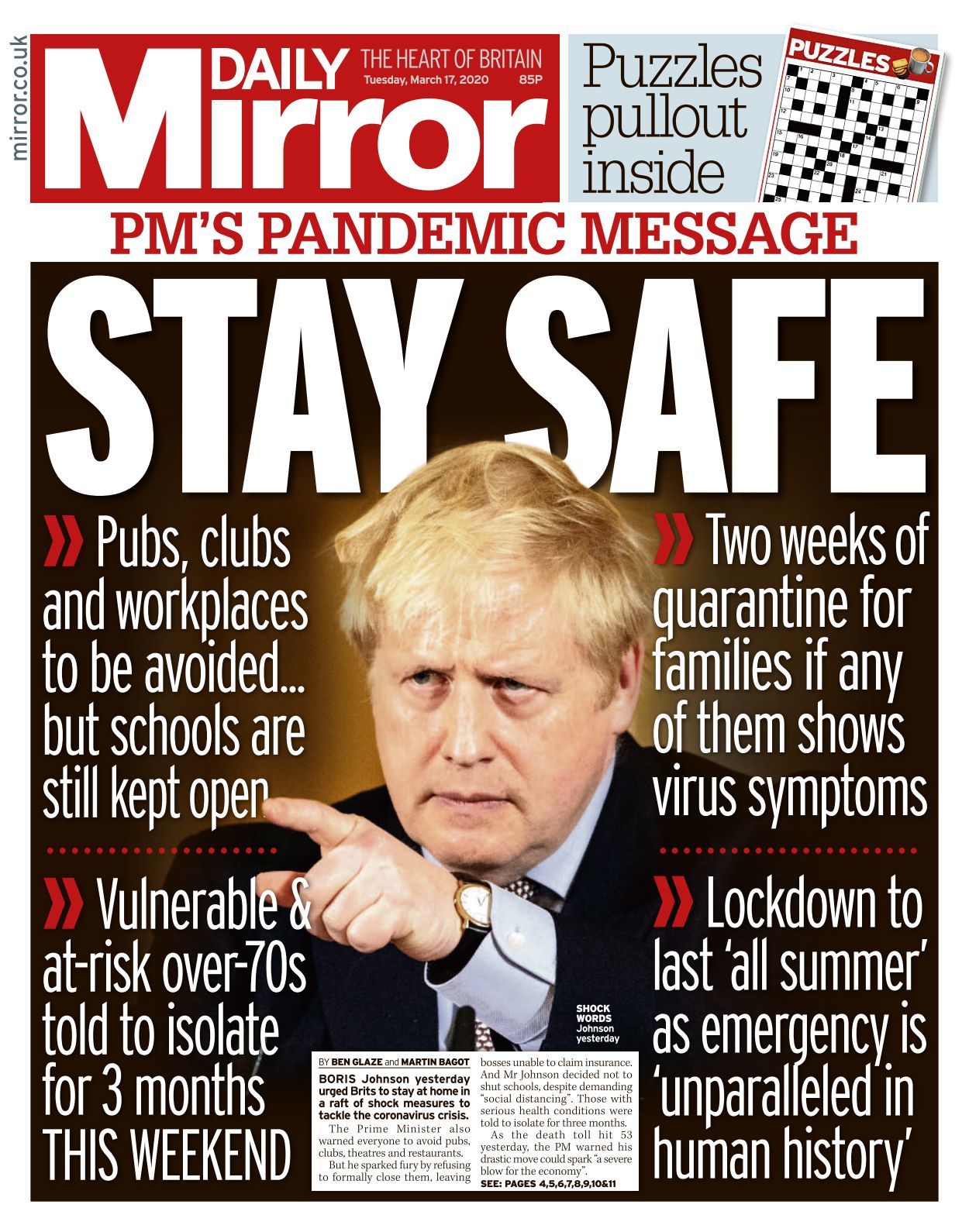 Daily Mirror - 2020-03-17