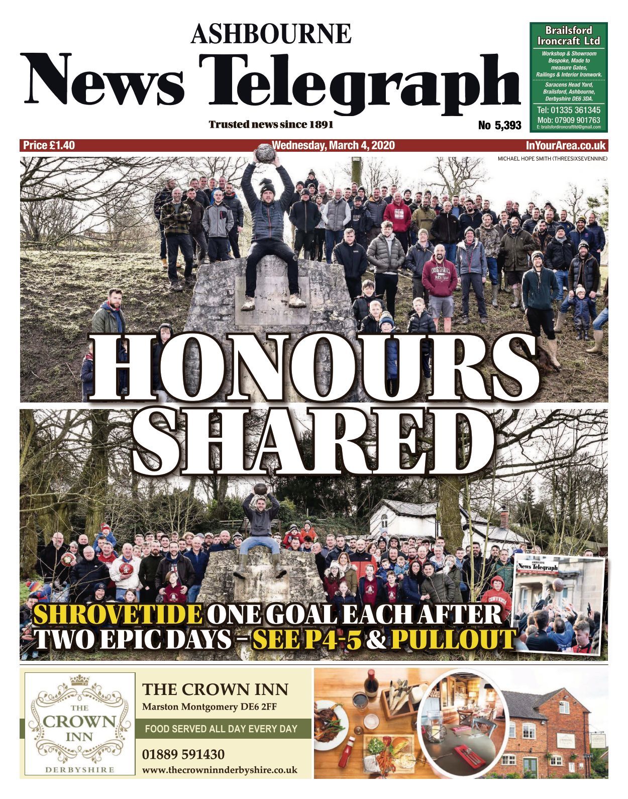 Ashbourne News Telegraph - 2020-03-04