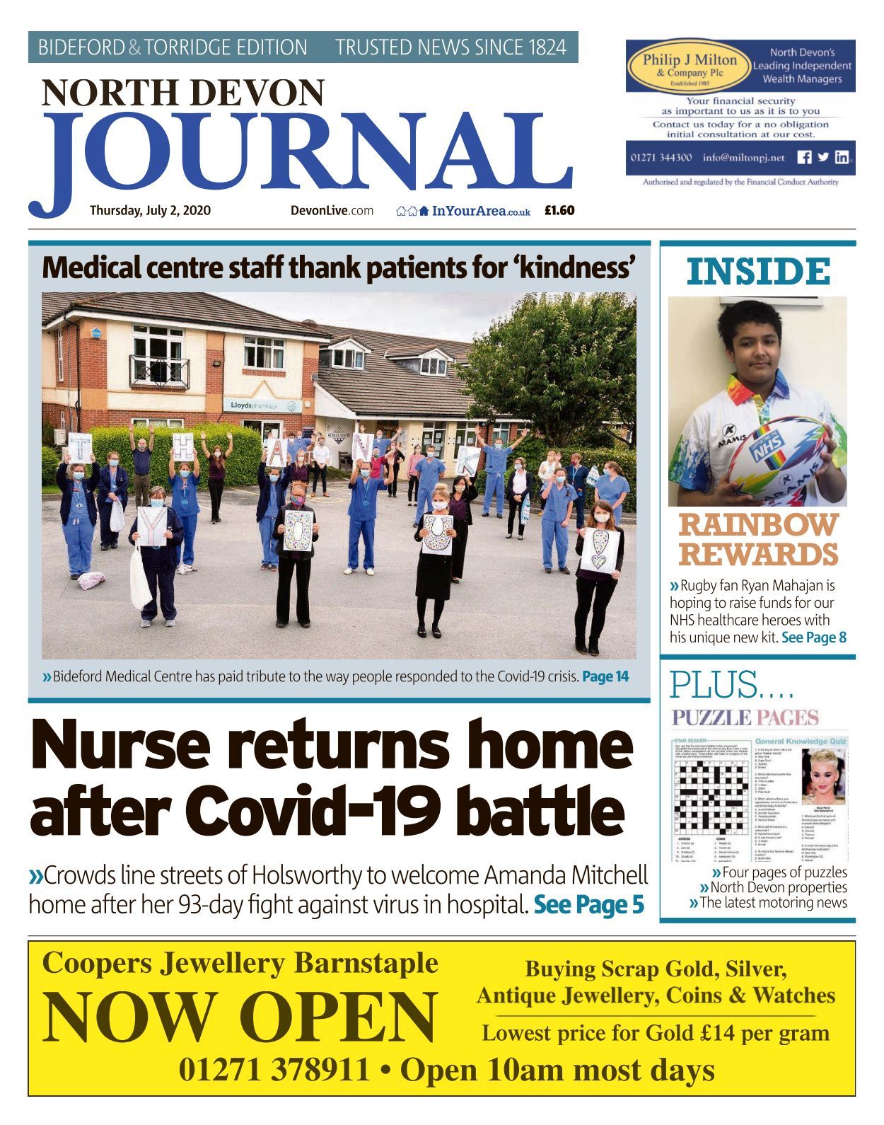North Devon Journal Bideford - 2020-07-02