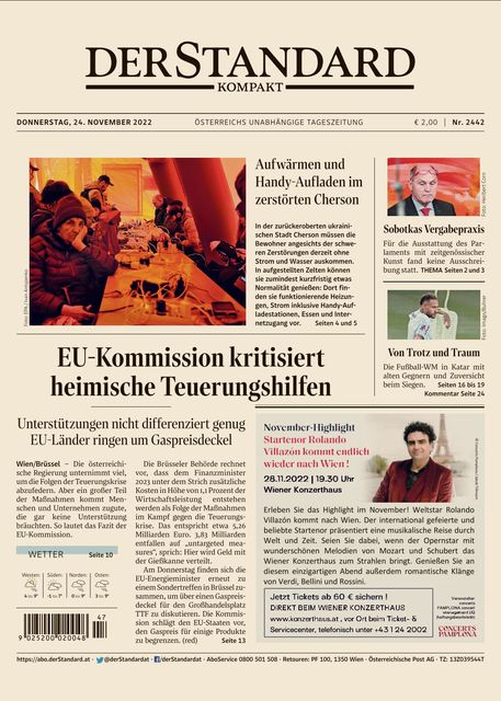 DER STANDARD Kompakt - 2022-11-24