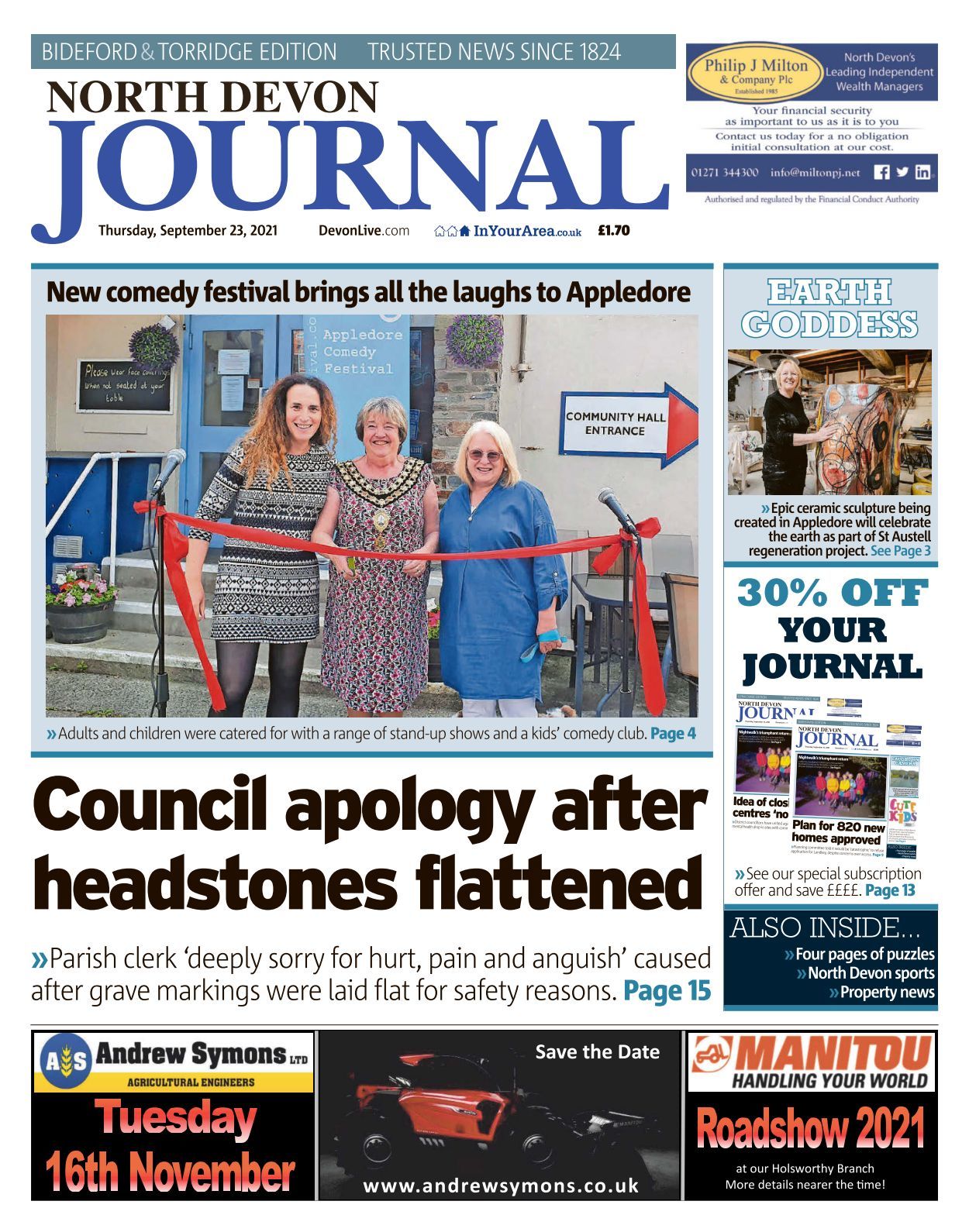North Devon Journal Bideford - 2021-09-23