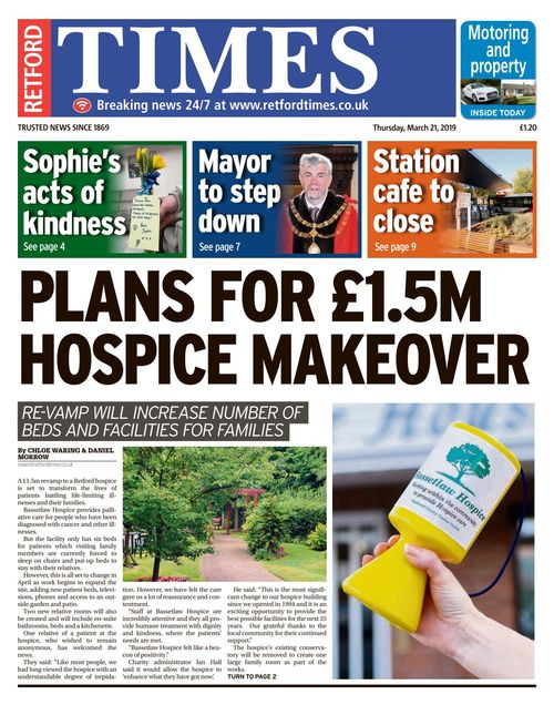 Retford Times - 2019-03-21