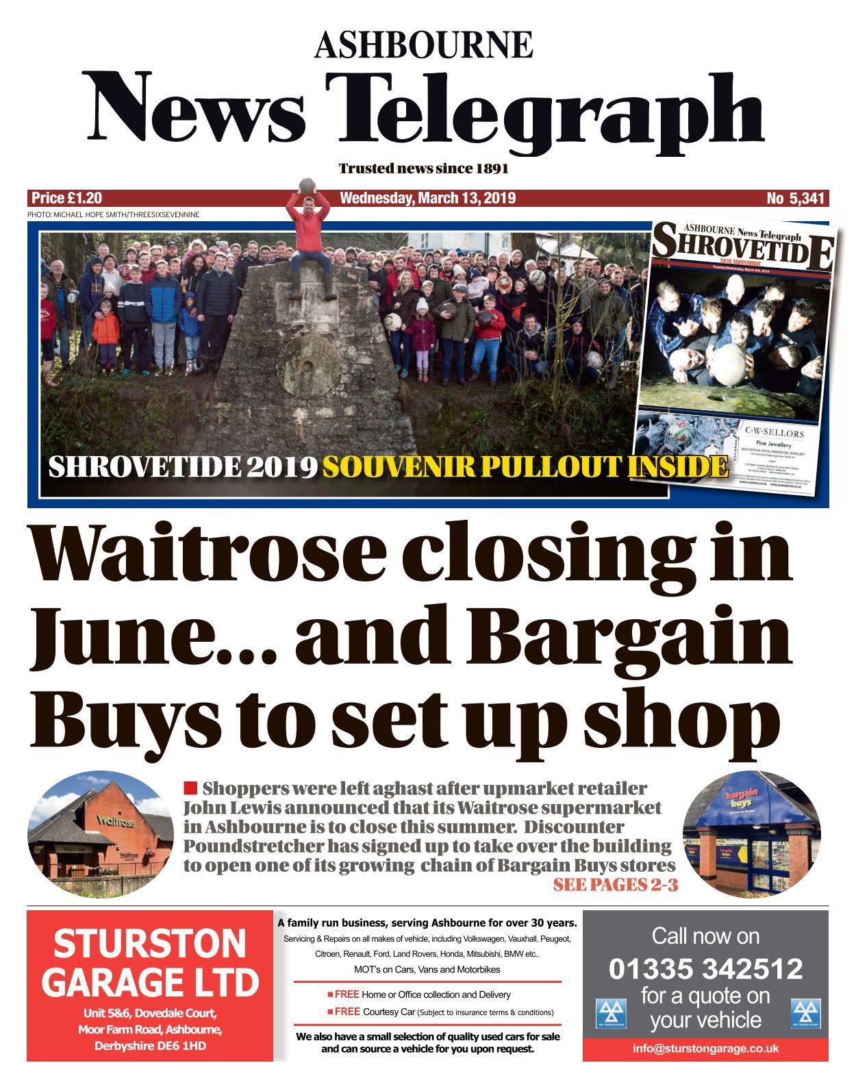 Ashbourne News Telegraph - 2019-03-13