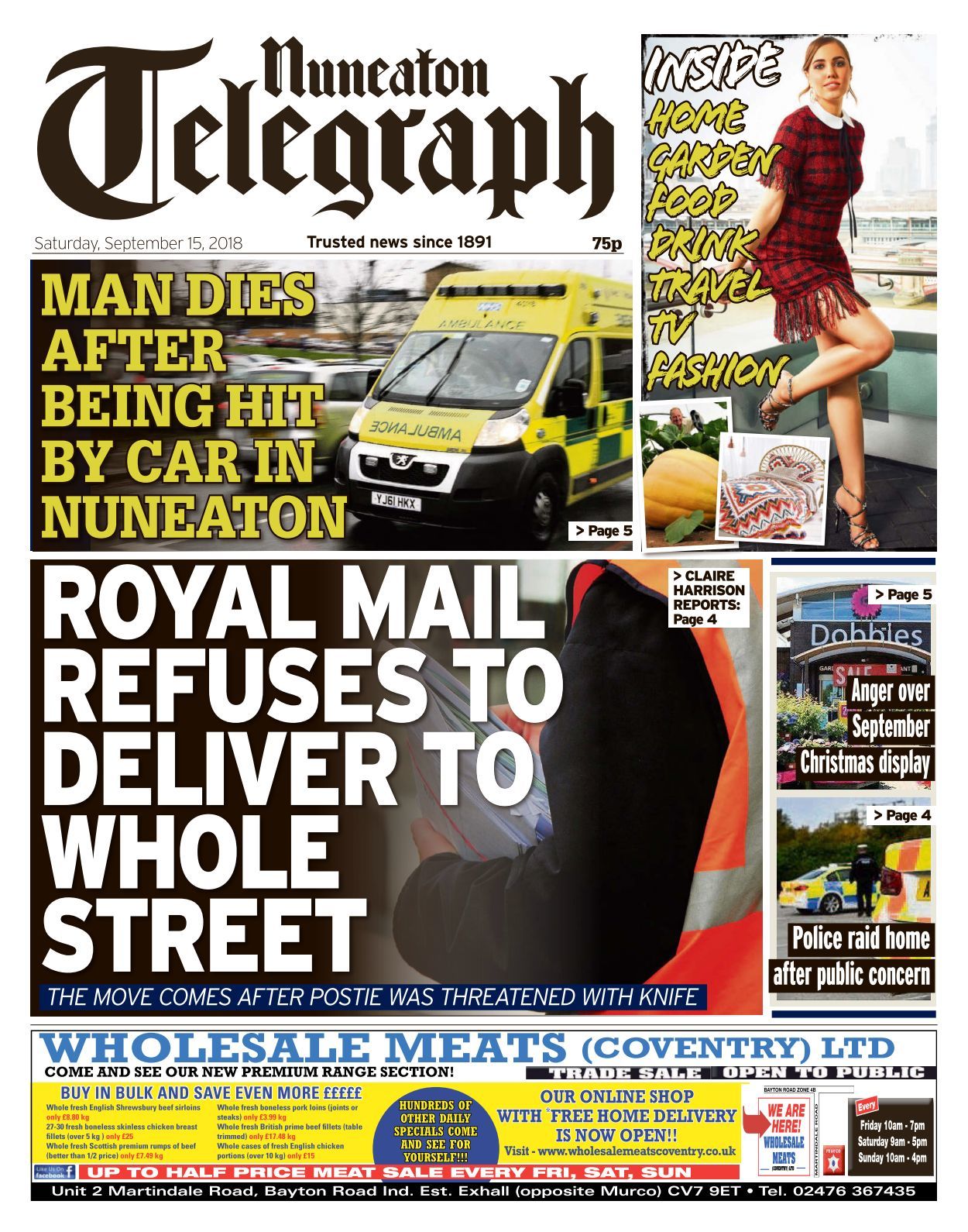Nuneaton Telegraph - 2018-09-15