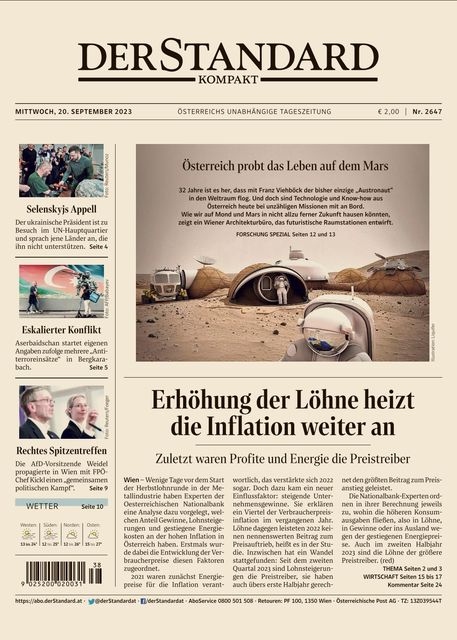 DER STANDARD Kompakt - 2023-09-20