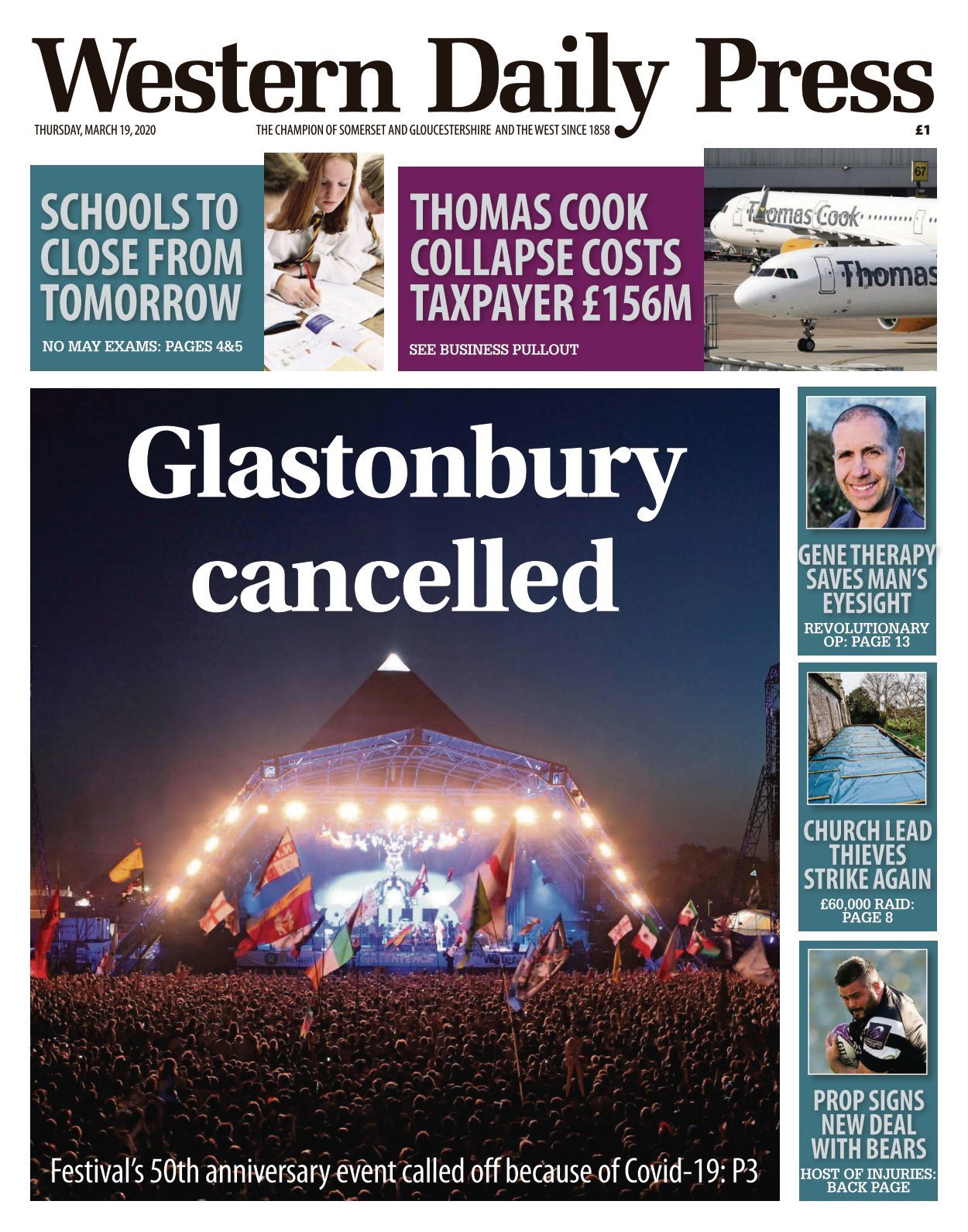 Western Daily Press - 2020-03-19