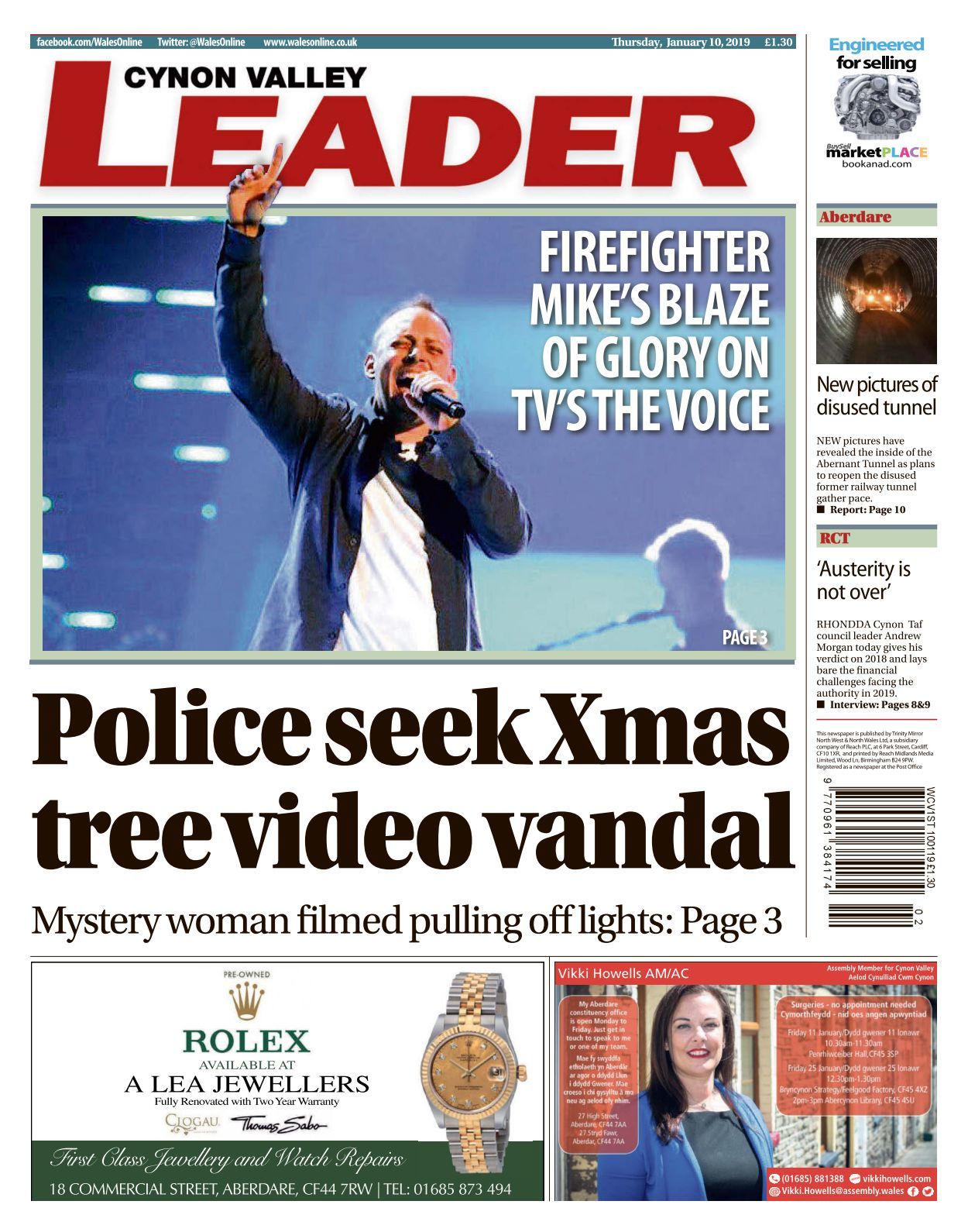 Cynon Valley Leader - 2019-01-10