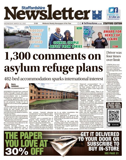 Staffordshire Newsletter - 2022-03-30