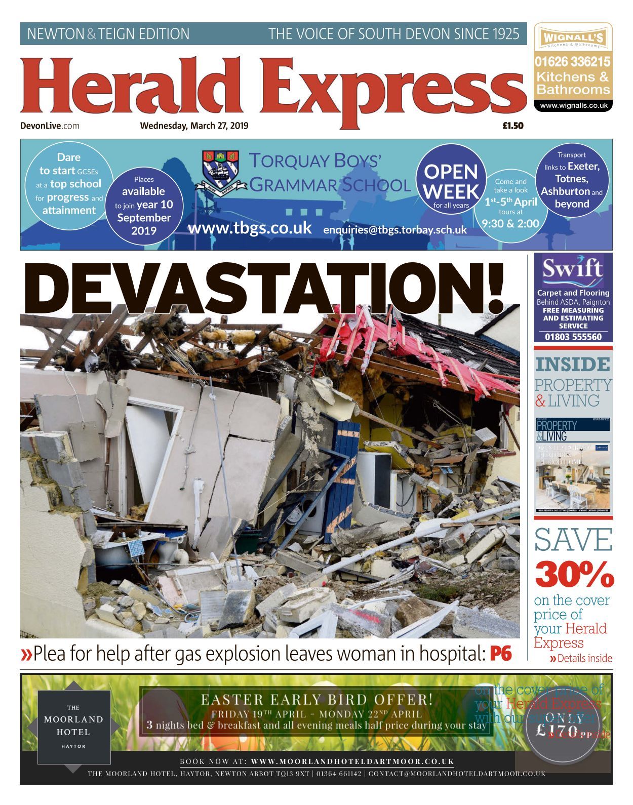 Herald Express Newton Abbot - 2019-03-27