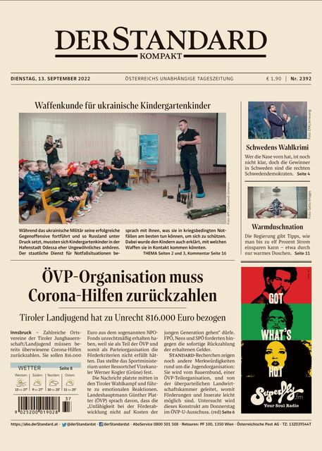 DER STANDARD Kompakt - 2022-09-13