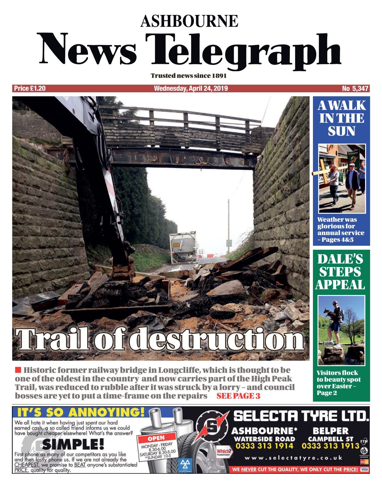 Ashbourne News Telegraph - 2019-04-24