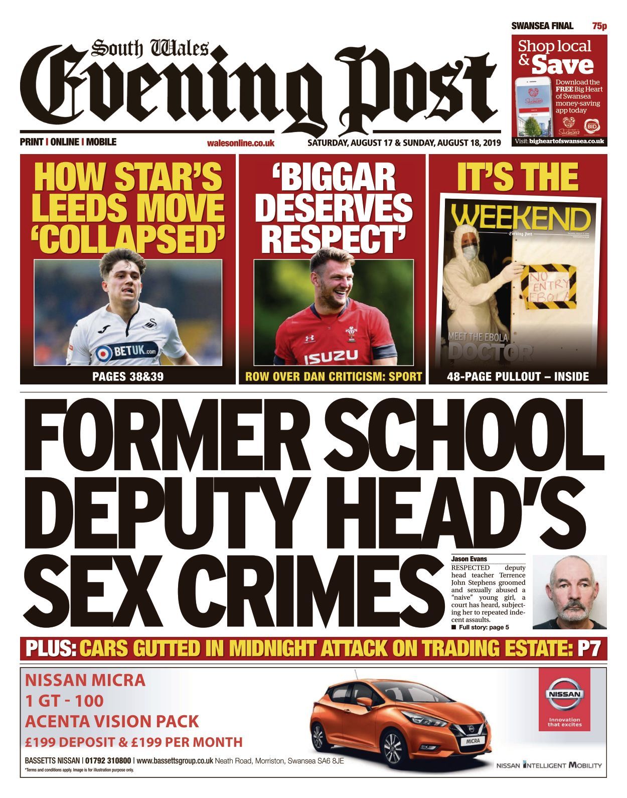 South Wales Evening Post 2019 08 17