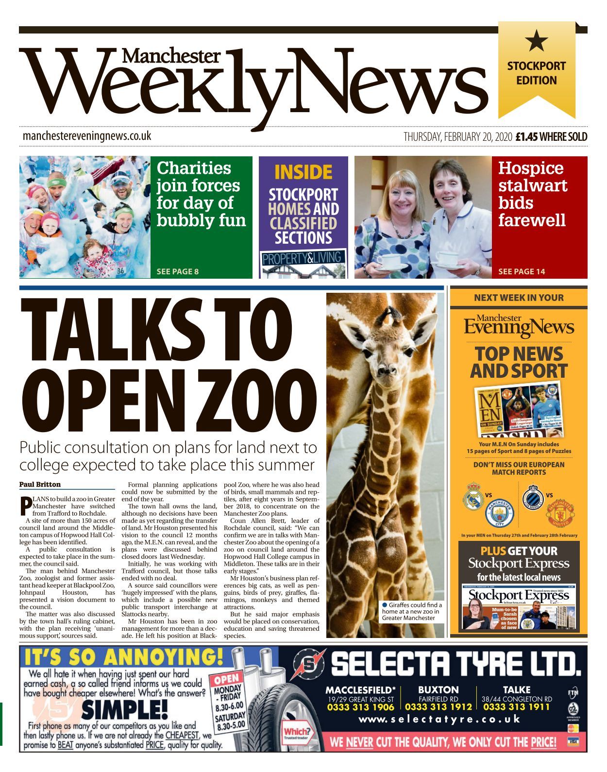 Manchester Weekly News Stockport - 2020-02-20
