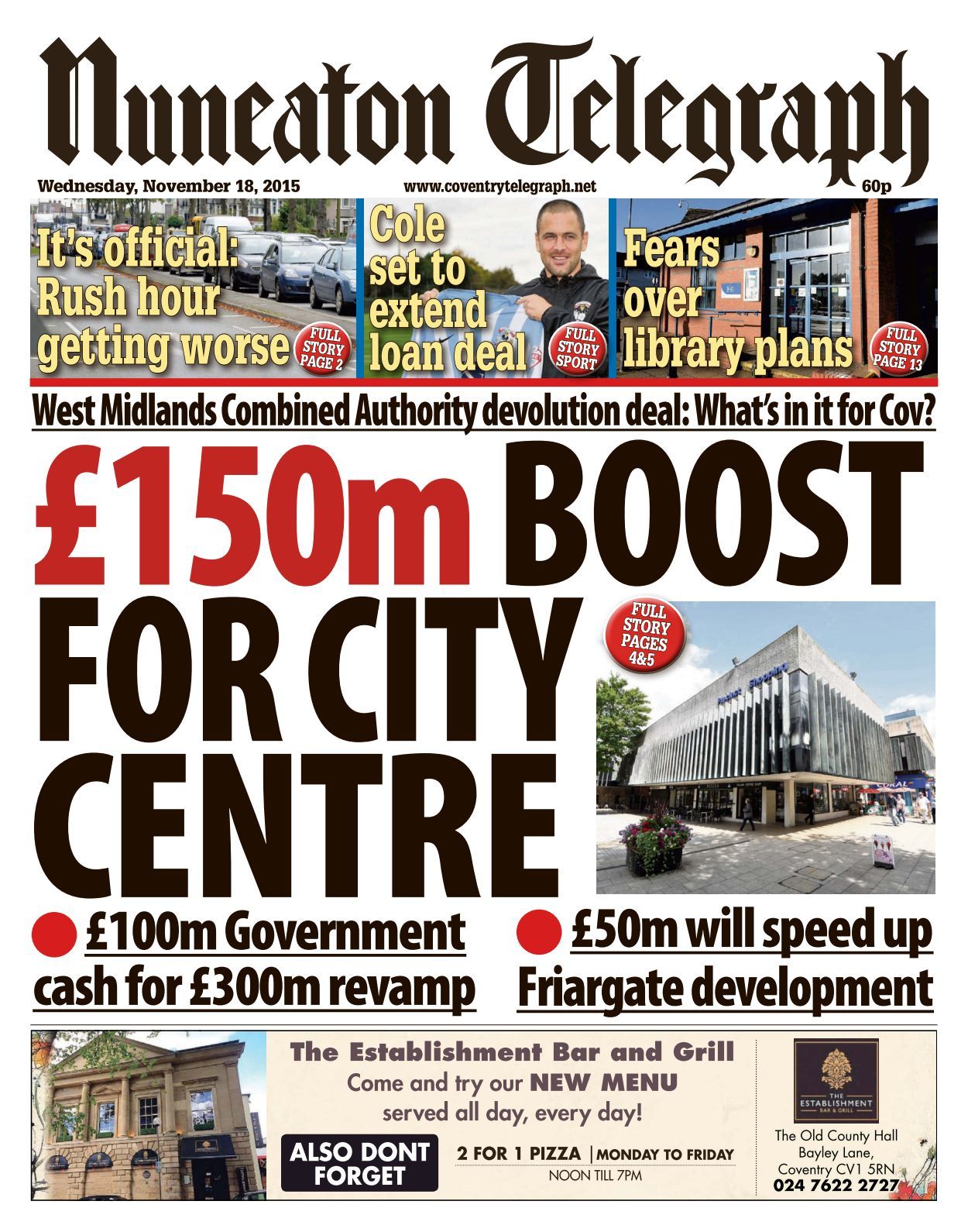 Nuneaton Telegraph - 2015-11-18